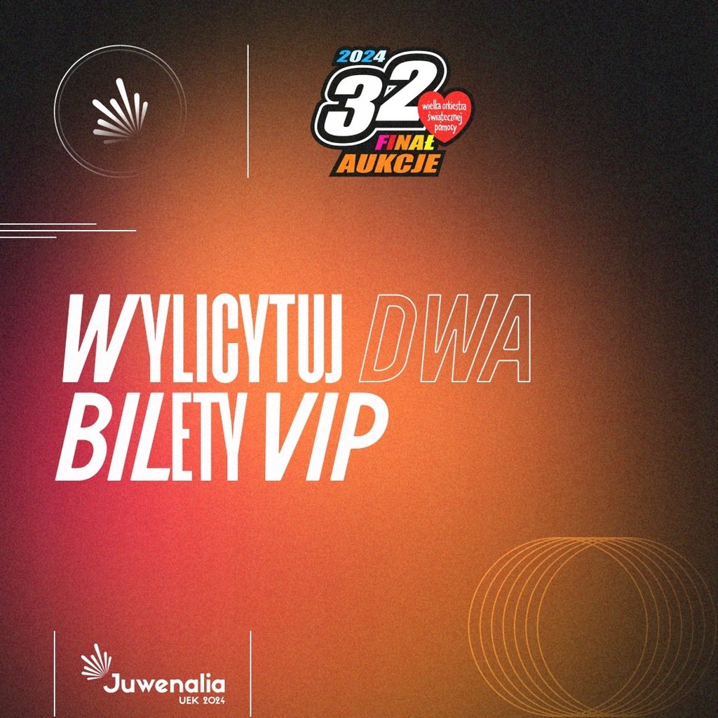 Zaproszenie VIP dla dwóch osób na Juwenalia UEK - 15078025880 - oficjalne archiwum Allegro