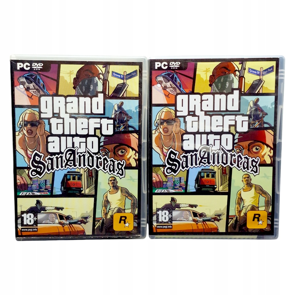 GRAND THEFT AUTO SAN ANDREAS GTA SA PC BOX + plakat / mapa #4 ...