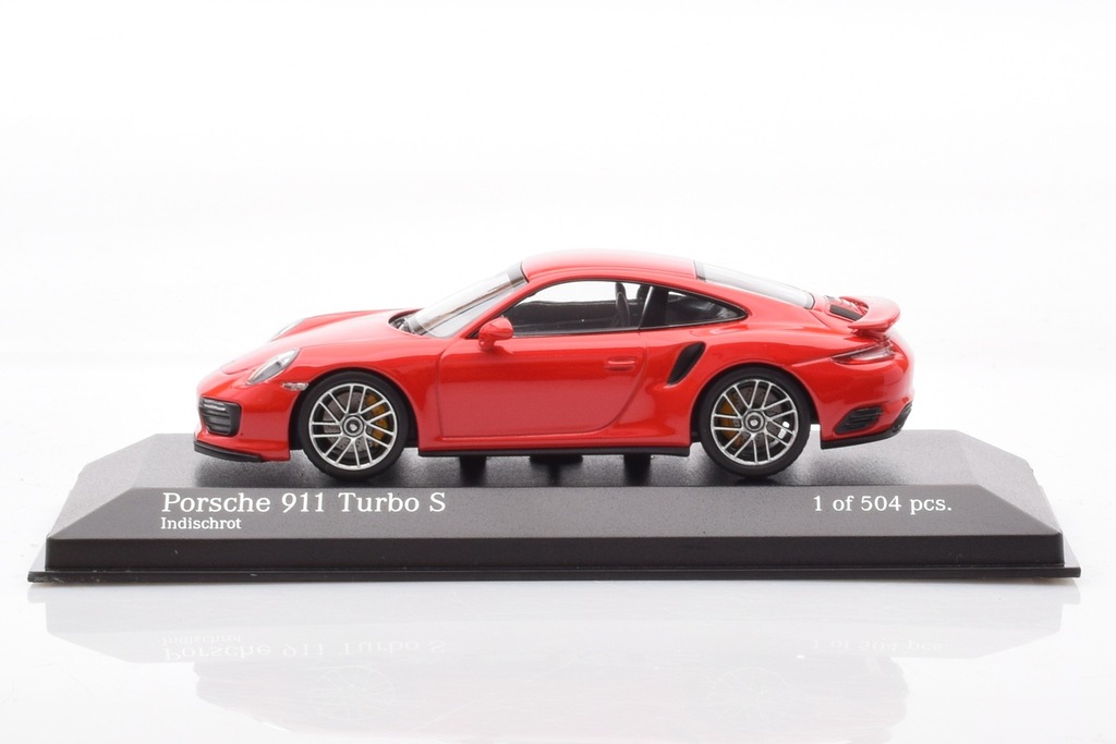 Porsche 911 991 Turbo S Red Minichamps 1/43 - 15148101082 - oficjalne ...
