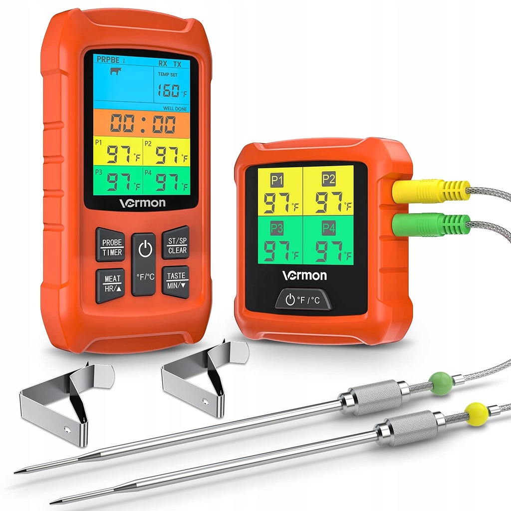 Termometr do grillowania Vermon - 13291423297 - oficjalne archiwum Allegro