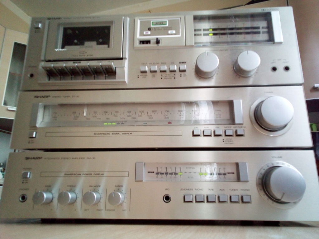 Wieża stereo Sharp ST-30 SM-30 RT-30 VINTAGE - 13951882030 - oficjalne ...
