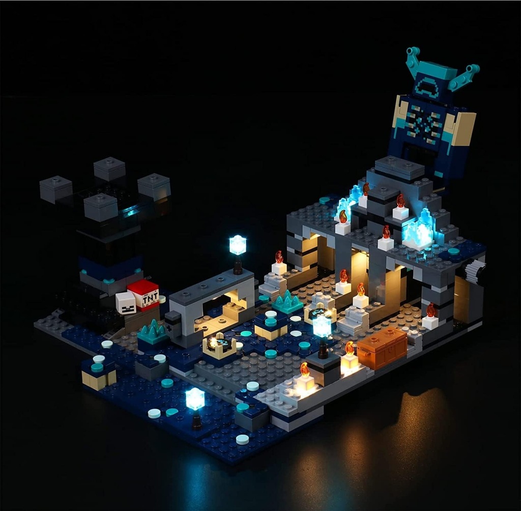 Zestaw oświetlenia LED do Lego Minecraft The Deep Dark Battle 21246 DIY ...