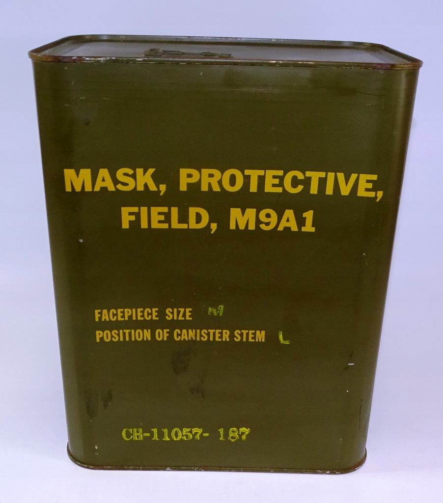Oryginalna maska USA M9A1 zamknięta w puszce - 13415941432 - oficjalne ...