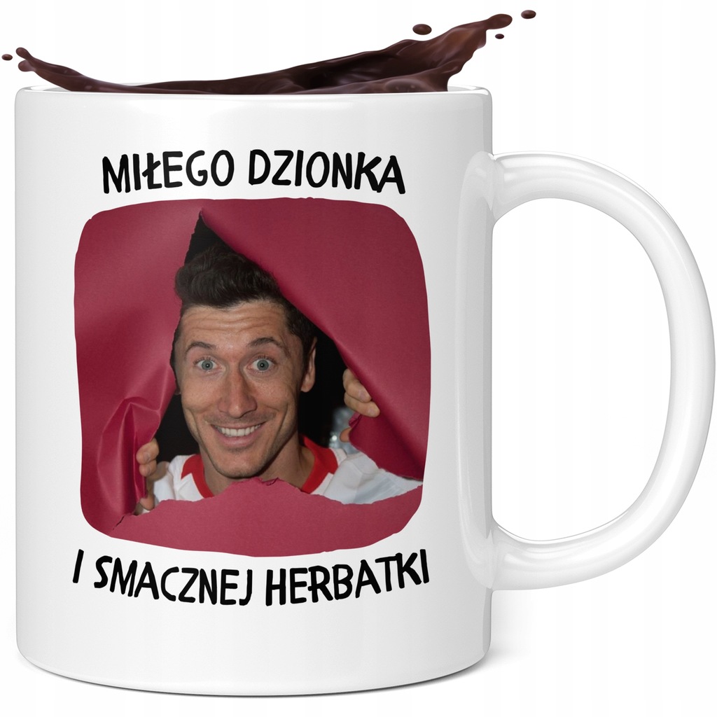 Kubek ŚMIESZNY LEWANDOWSKI BARCELONA CHŁOPAKA RL9 - 12964669845 - oficjalne archiwum Allegro