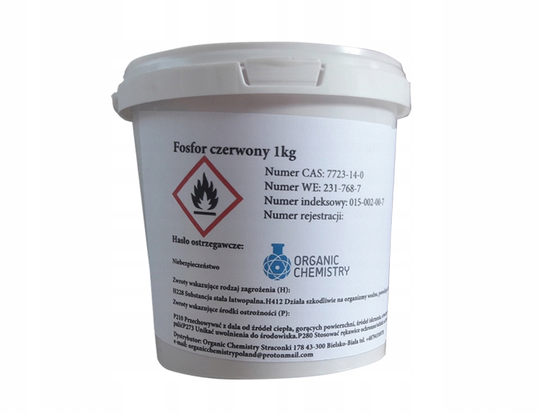 Czerwony Fosfor 99,9% 1kg Najlepsza cena iczystość - 8332946949 ...