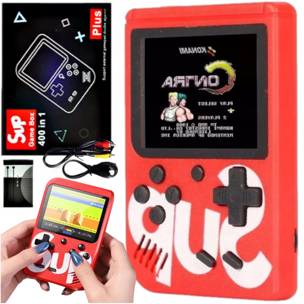 Mini Konsola Retro Gra GameBoy Przenośna 400 Gier - 12324105150 ...