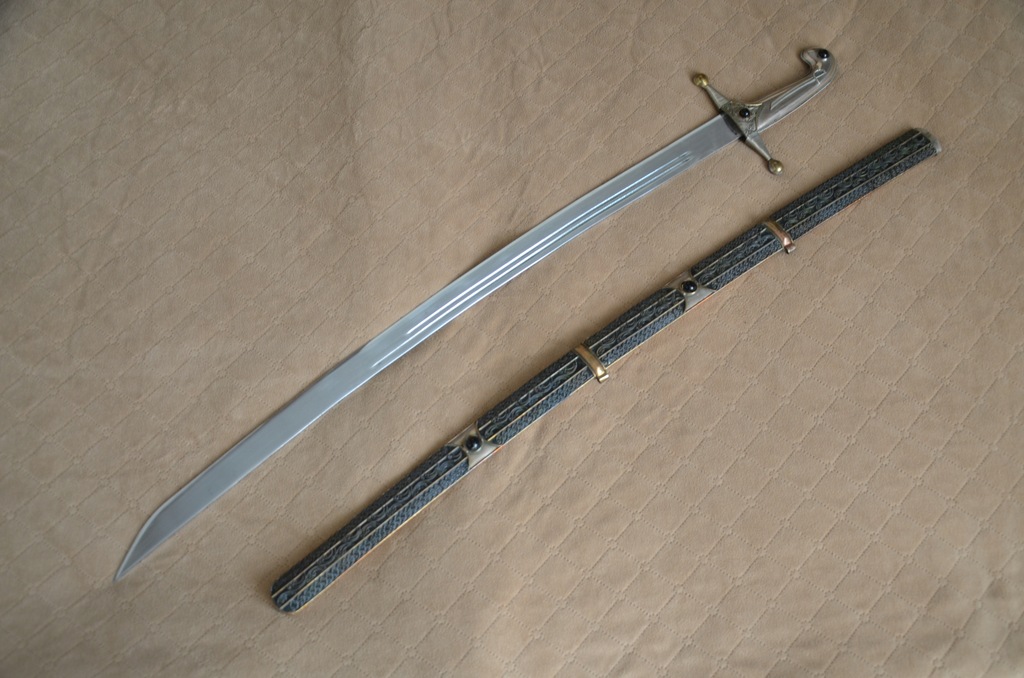 Stary MIECZ/KORD z czarną ozdobną pochwą - 90 cm - 14921108131 ...