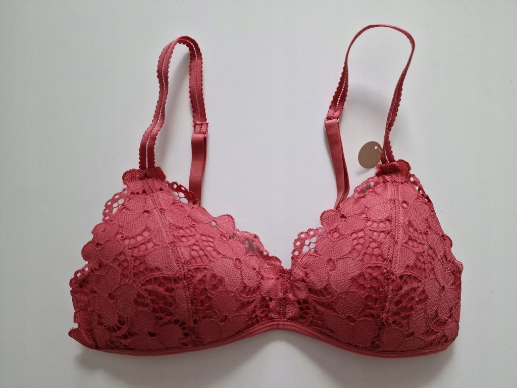 H&M Biustonosz 75B DELIKANY EFEKT PUSH UP - 12492441176 - oficjalne archiwum Allegro