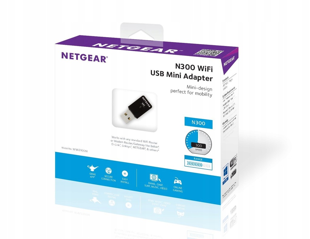 Netgear Wna3100M Wireless-N300 Usb Mini Adapter - 12575365097 ...