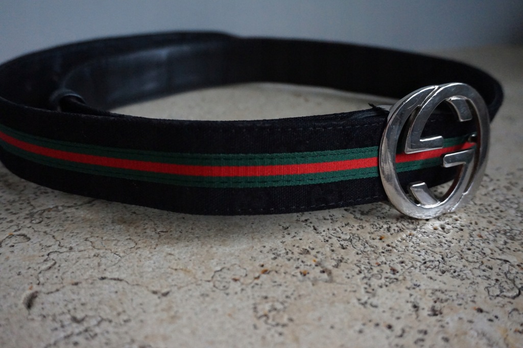 GUCCI PASEK MĘSKI MADE in ITALY 48/120 LOGO - 13109378769 - oficjalne ...