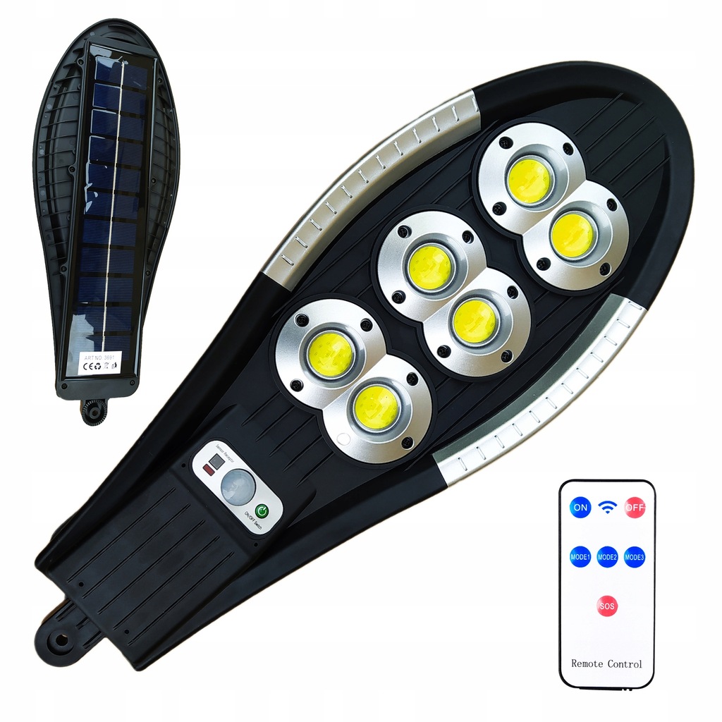 LAMPA LATARNIA LED SOLARNA PILOT CZUJNIK ULICZNA - 11837865959 - oficjalne archiwum Allegro