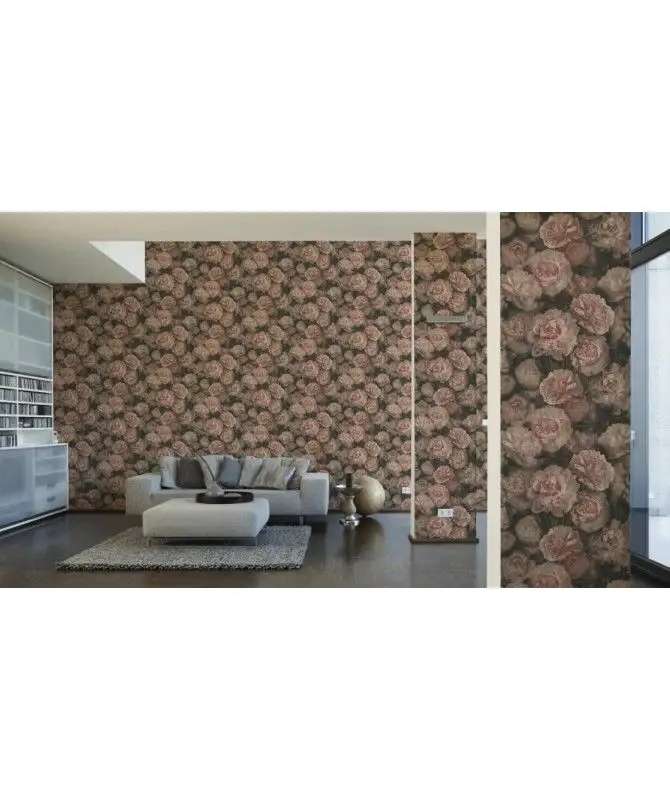 Купить ОБОИ ПИОНЫ ЦВЕТЫ РАСТЕНИЯ ВИНИЛ НА НЕОБРАБОТАННОМ: отзывы, фото ...