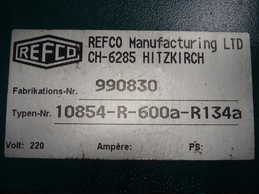 Купить НАСОС REFCO Manufacturing CH-6285 HITZKIRCH 990830: отзывы, фото ...