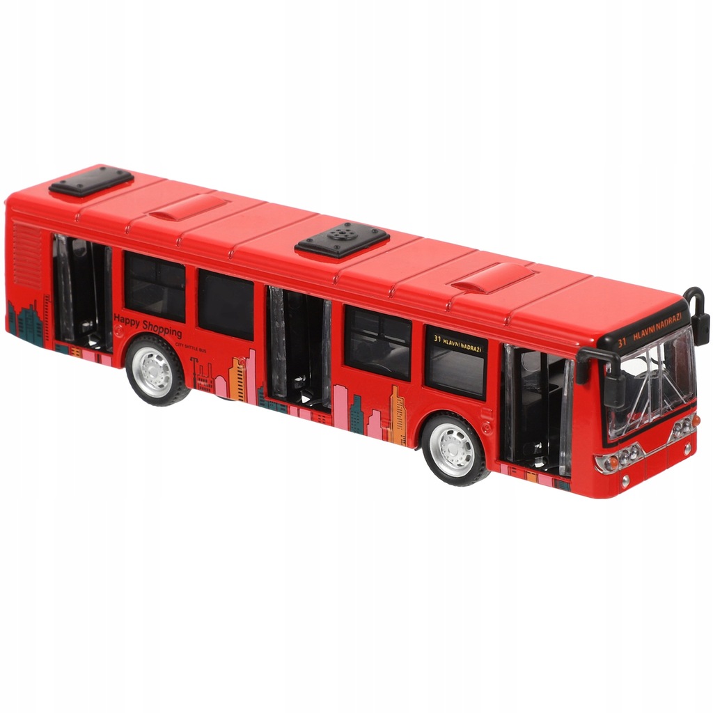 SIMULATION CITY BUS MODEL PULL BACK BUS TOY CAR - 14968839447 ...