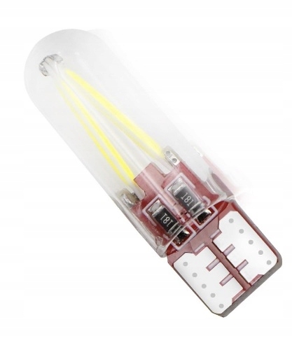W5W żarówka T10 LED COB FILAMENT SZKLANA 180lm - 7092830628 - oficjalne archiwum Allegro