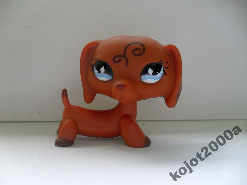 LITTLEST PET SHOP LPS 640 BRĄZOWY JAMNIK TATUAŻ - 7918329503 ...
