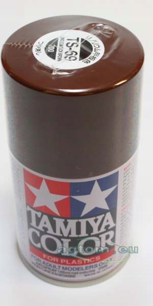 Tamiya TS-69 Farba w sprayu LINOLEUM DARK BROWN - - 9303430312 ...
