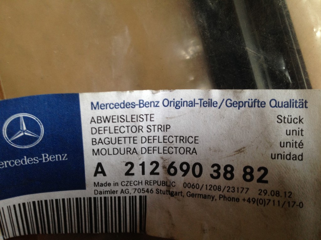 Listwa zbierająca Mercedes W212 a2126903882 - 6140705381 - oficjalne ...