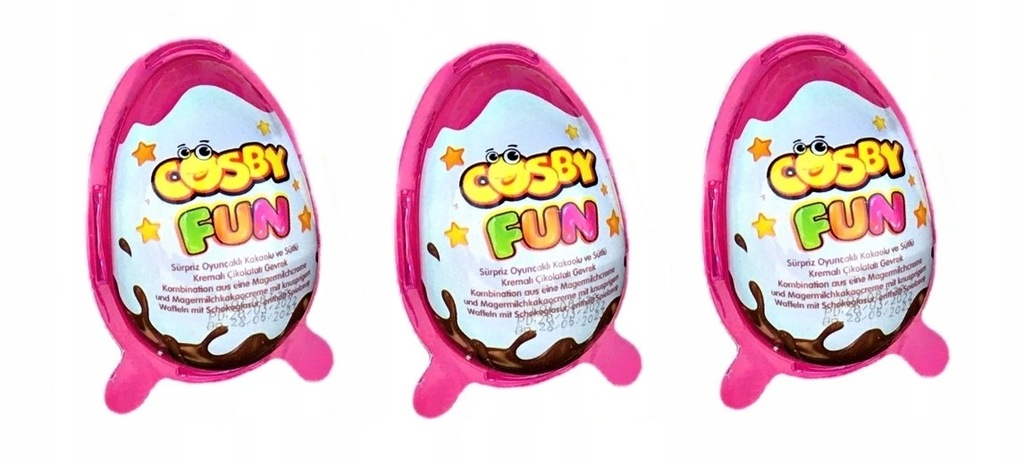 COSBY FUN JAJKO NIESPODZIANKA 3-PAK RÓŻOWE 60G - 13395493841 ...