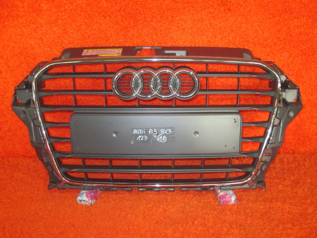 12+ Audi A3 8V atrapa gril przód zderzaka logo - 12324636406 - oficjalne archiwum Allegro