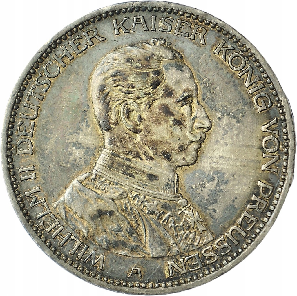 Niemcy 3 Marki 1914 Wilhelm II Prusy - 14920814472 - oficjalne archiwum Allegro