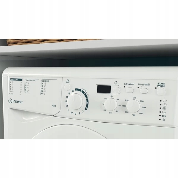 wąska Pralka automatyczna SLIM INDESIT 4KG szybki - 11449627272 ...