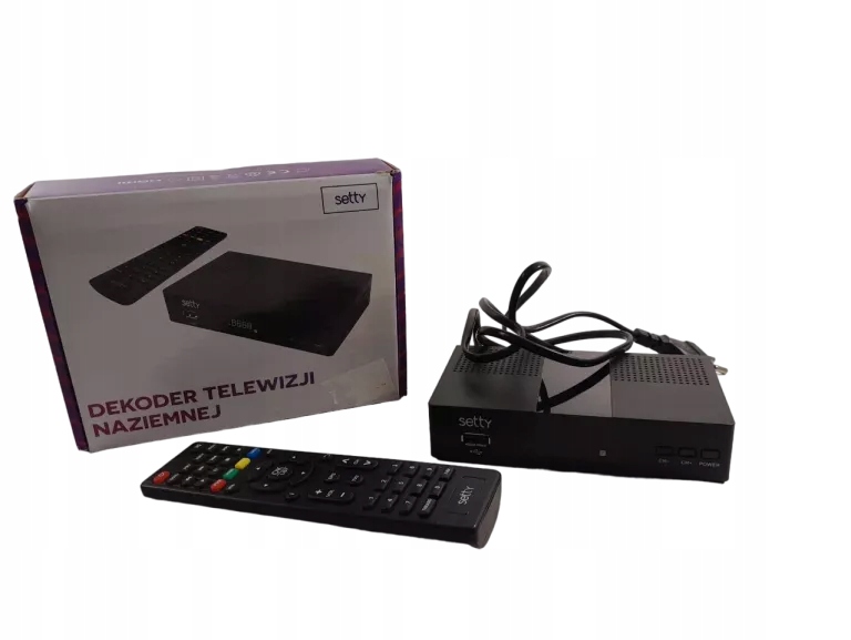TUNER DEKODER DVB-T2 SETTY STDK-01 KOMPLET STAN B - 13932477863 ...