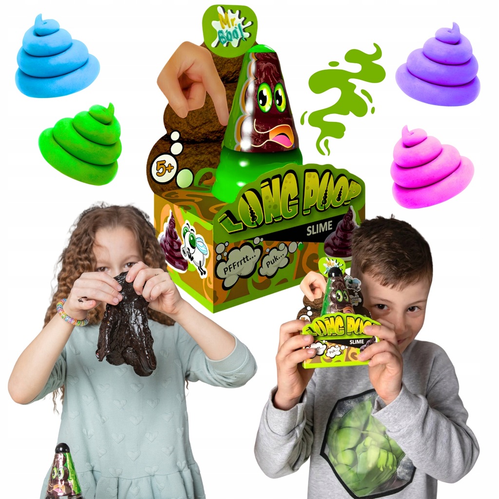 Glutek Kupka Slime Long Poop Zabawne Dźwięki Śmieszna Konsystencja 250 ml - 15339162114 ...