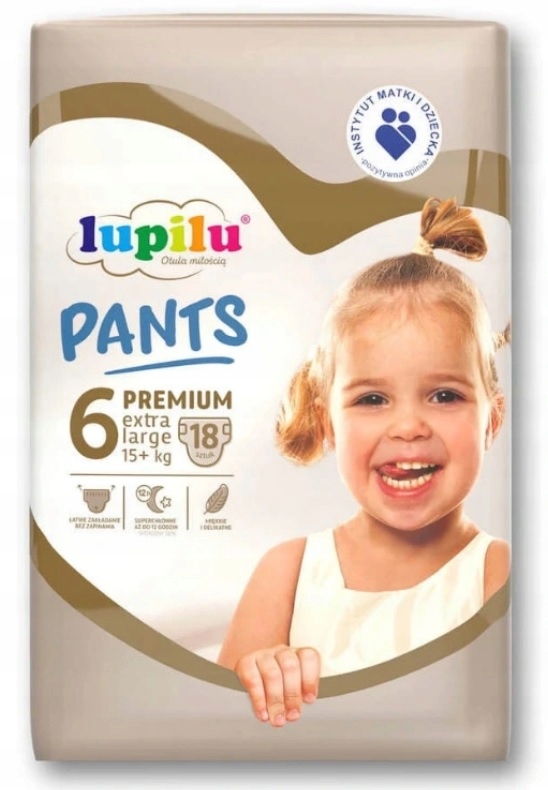 Pantsy Lupilu Premium 6 Extra Large +15kg 18szt. - 11023930873 ...