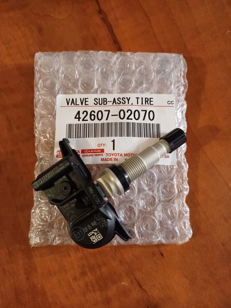 Czujnik ciśnienia w kołach TOYOTA 42607-02070 oryg - 14006242172 ...