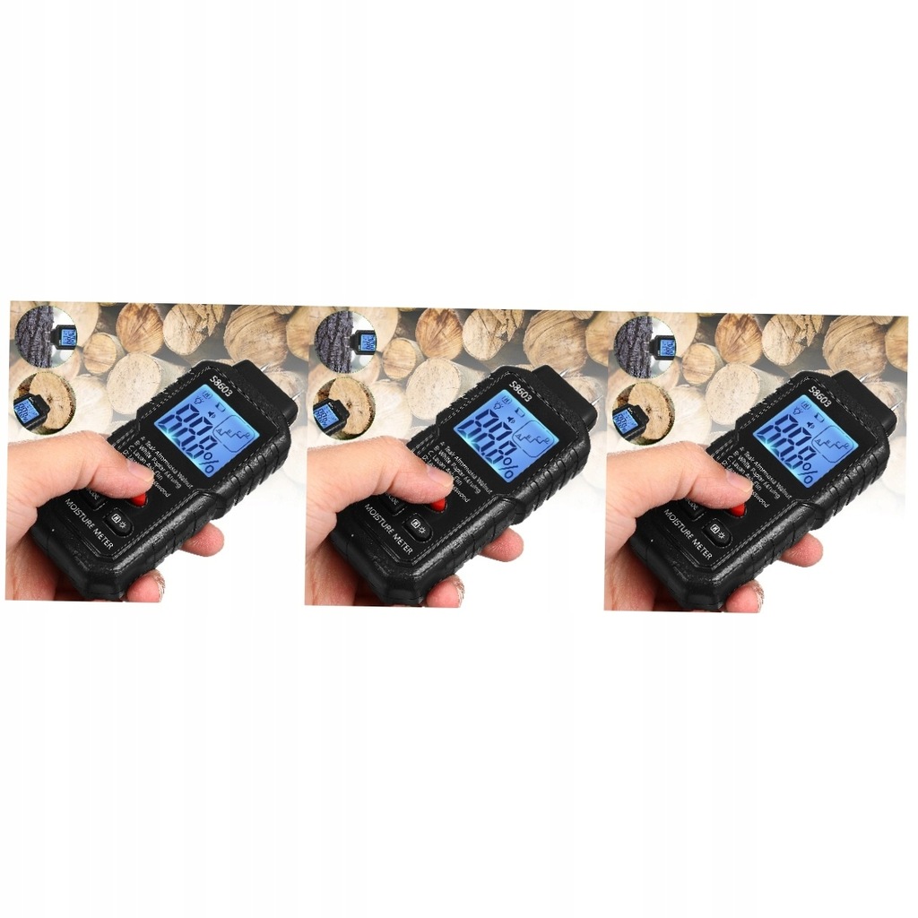 Moisture Meter Wood Tester Wall Detector Set 3 - 14320078271 ...