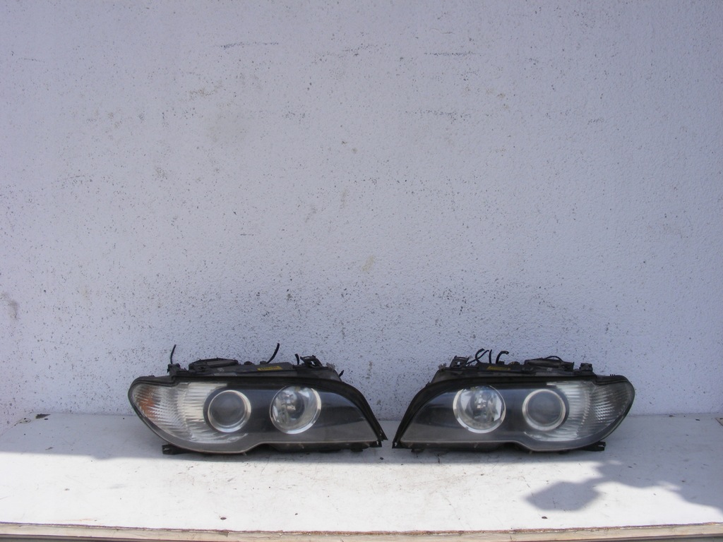 BMW E46 COUPE CABRIO LAMPY PRZÓD LEWA PRAWA XENON - 12431858733 - oficjalne archiwum Allegro