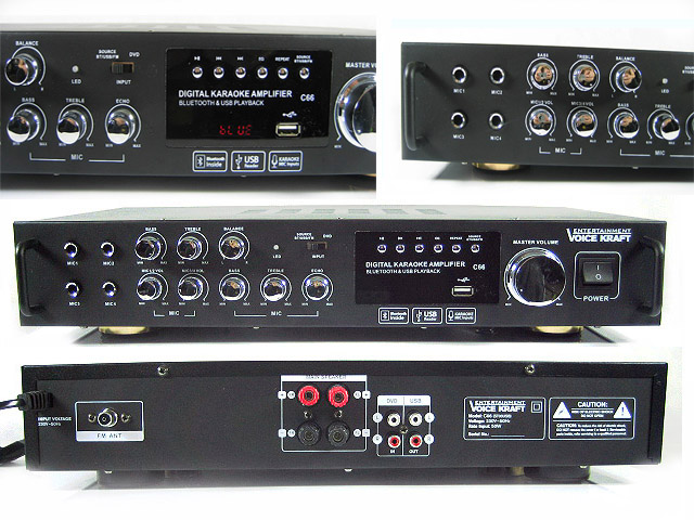 WZMACNIACZ AMPLITUNER STEREO BLUETOOTH USB MP3 FM - 9686281013 - oficjalne archiwum Allegro