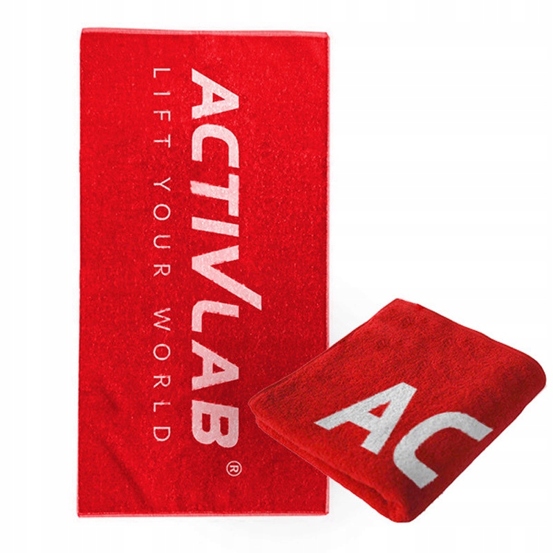 ACTIVLAB Logo Ręcznik Treningowy Red 50x100cm - 12230544643 - oficjalne ...