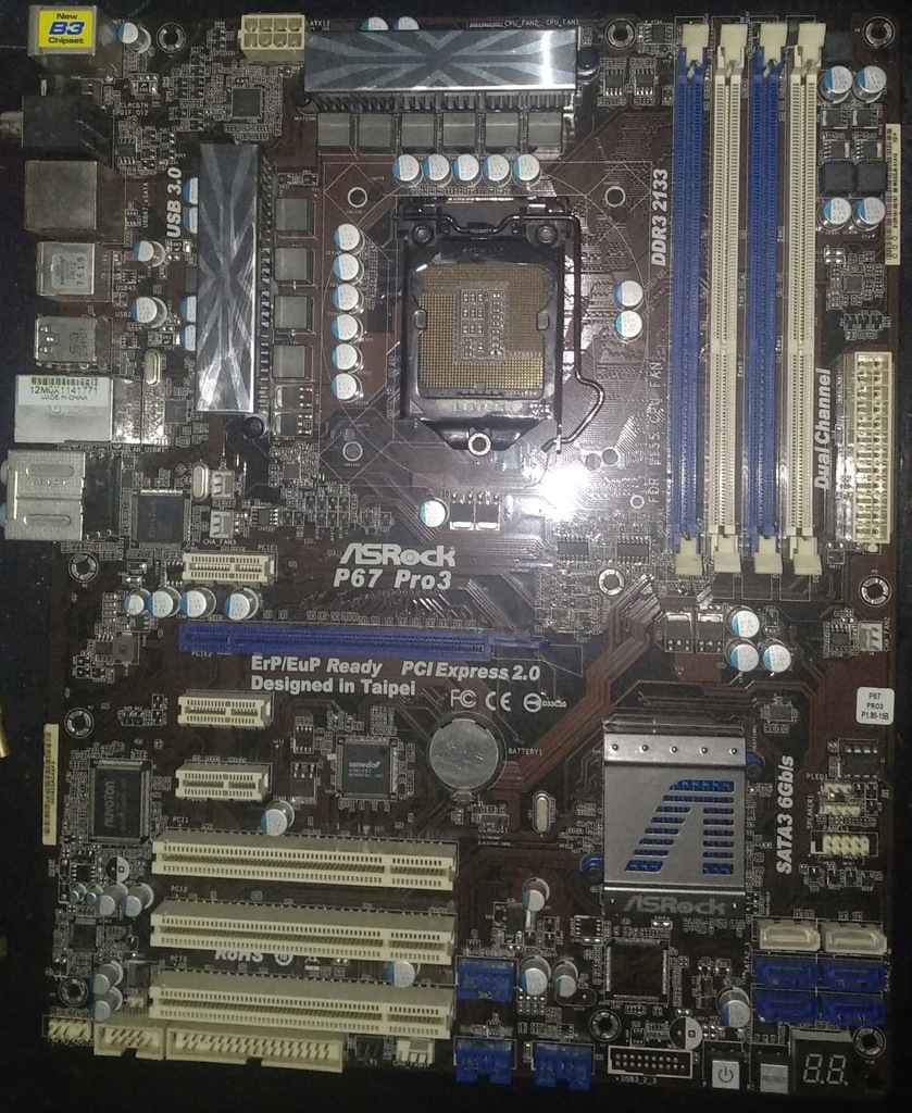 Płyta główna ASRock P67 PRO3 SPRAWNA LCD 1155 - 8235325989 - oficjalne ...