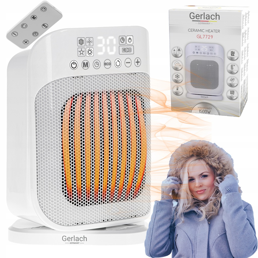 TERMOWENTYLATOR GRZEJNIK ECO FARELKA GERLACH PILOT - 11146315291 ...