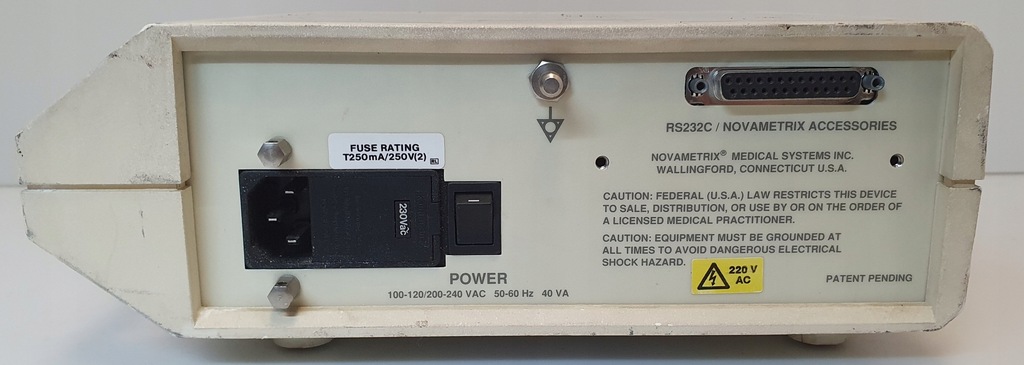 Pulsoksymetr NOVAMETRIX OXYPLETH 520A RS232C (A) - 13041363562 ...