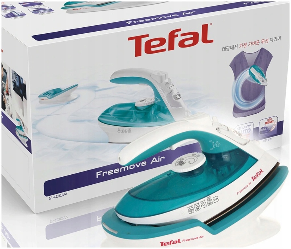 Tefal FREEMOVE AIR FV6520 E0 Żelazko Bezprzewodowe - 11282648898 ...