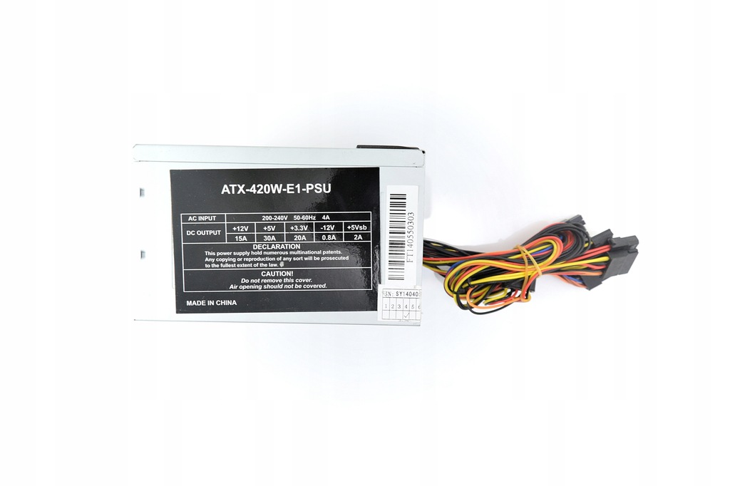 Zasilacz ATX ATX-420W-E1-PSU 420W 80mm - 10971914100 - oficjalne ...