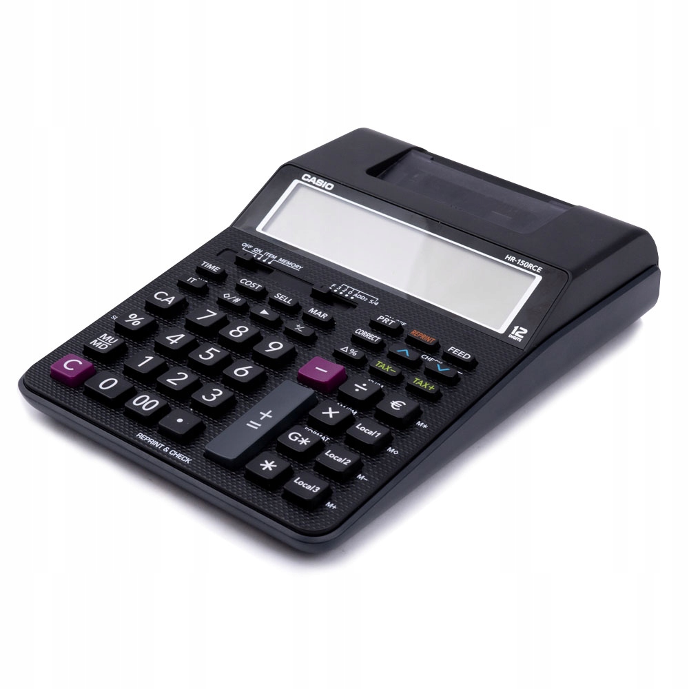 Kalkulator z drukarką Casio HR-150RCE 12-cyfrowy - 11567399182 ...