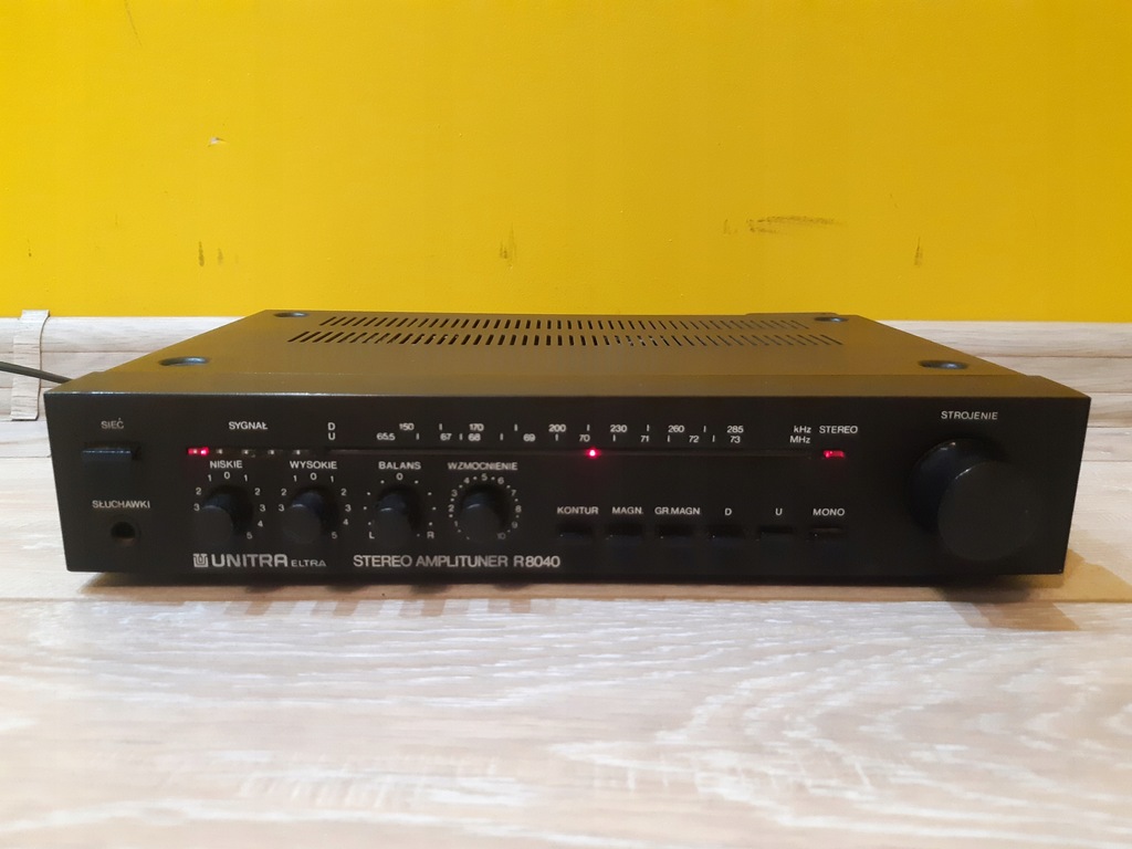 Unitra Stereo Amplituner R8040 ! Idealny stan ! - 11608695372 ...