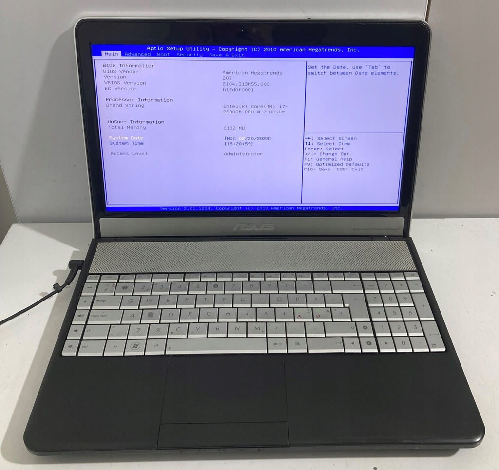 Laptop Asus N55S 15,6 " Intel Core i7 8 GB DVF385 - 13309426534 ...