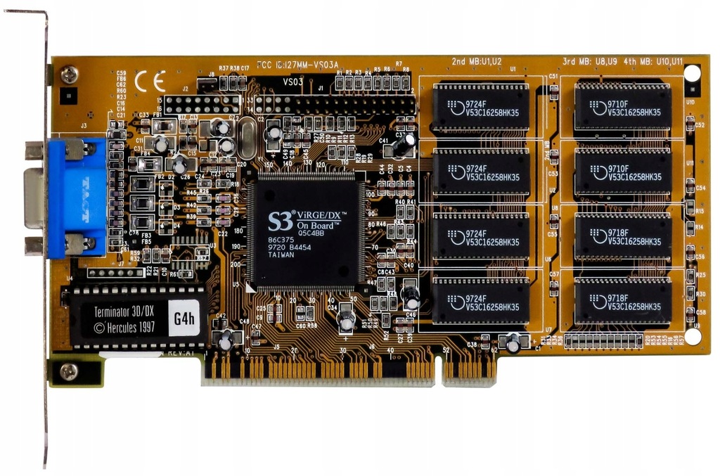 HERCULES S3 VIRGE/DX 4MB TERMINATOR 3D/DX PCI - 13608789715 - oficjalne ...