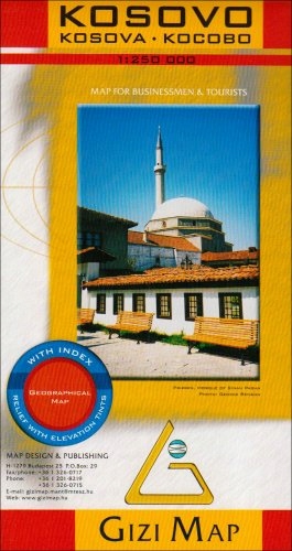 KOSOWO mapa geograficzna 1:250 000 GIZIMAP - 8931095678 - oficjalne ...