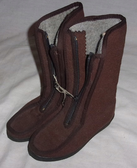 buty na zimowe filcowe damskie z czasów PRL - prod. ZSRR rozm. 35 do ...