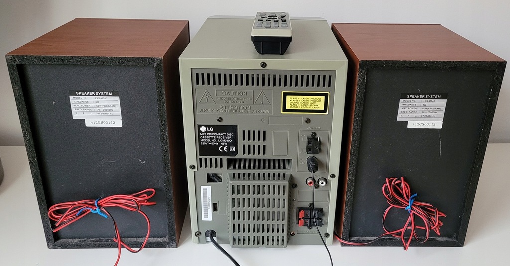 Mała Wieża LG LX-M340 z CD MP3 Kaseta Radio AUX - 12616031393 - oficjalne archiwum Allegro