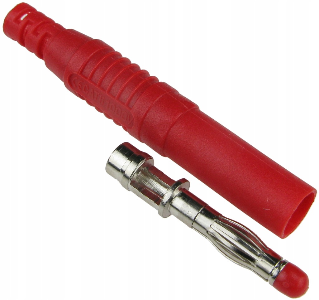 # Wtyk bananowy bezpieczny czerwony /2910 - 11743209399 - oficjalne ...