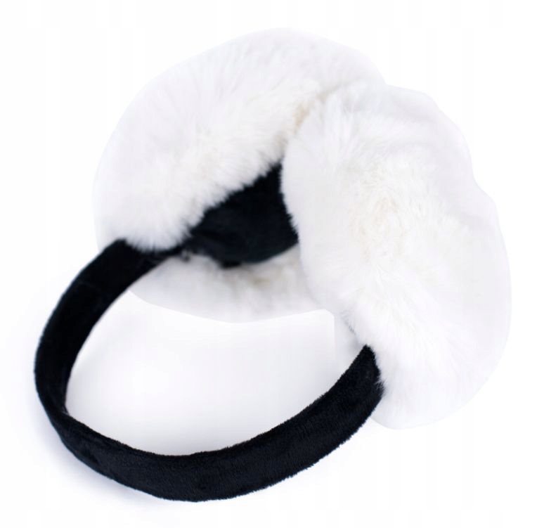 Nauszniki Zimowe Futrzane Pluszowe Ciepłe Białe - 12590844286 - oficjalne archiwum Allegro