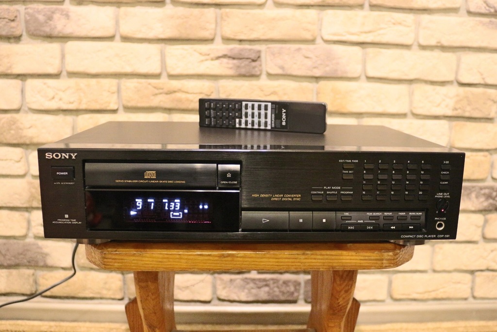 Odtwarzacz CD Sony CDP-591 czarny - 12994323326 - oficjalne archiwum Allegro