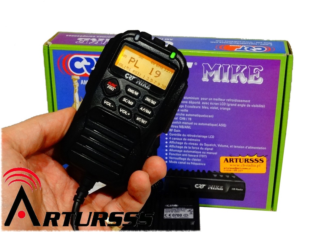 CBradio CRT Mike v2021 AQ RFgain TUNING JEEP JL - 12164959271 - oficjalne archiwum Allegro